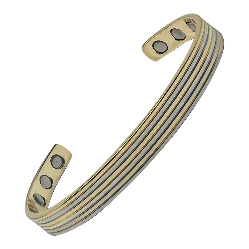 Gold Cartier Style Magnetic Love Bracelet - MnB Magnetic Jewellery